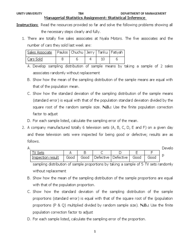 Statistical Inference Assignment | PDF | Standard Error | Confidence Interval