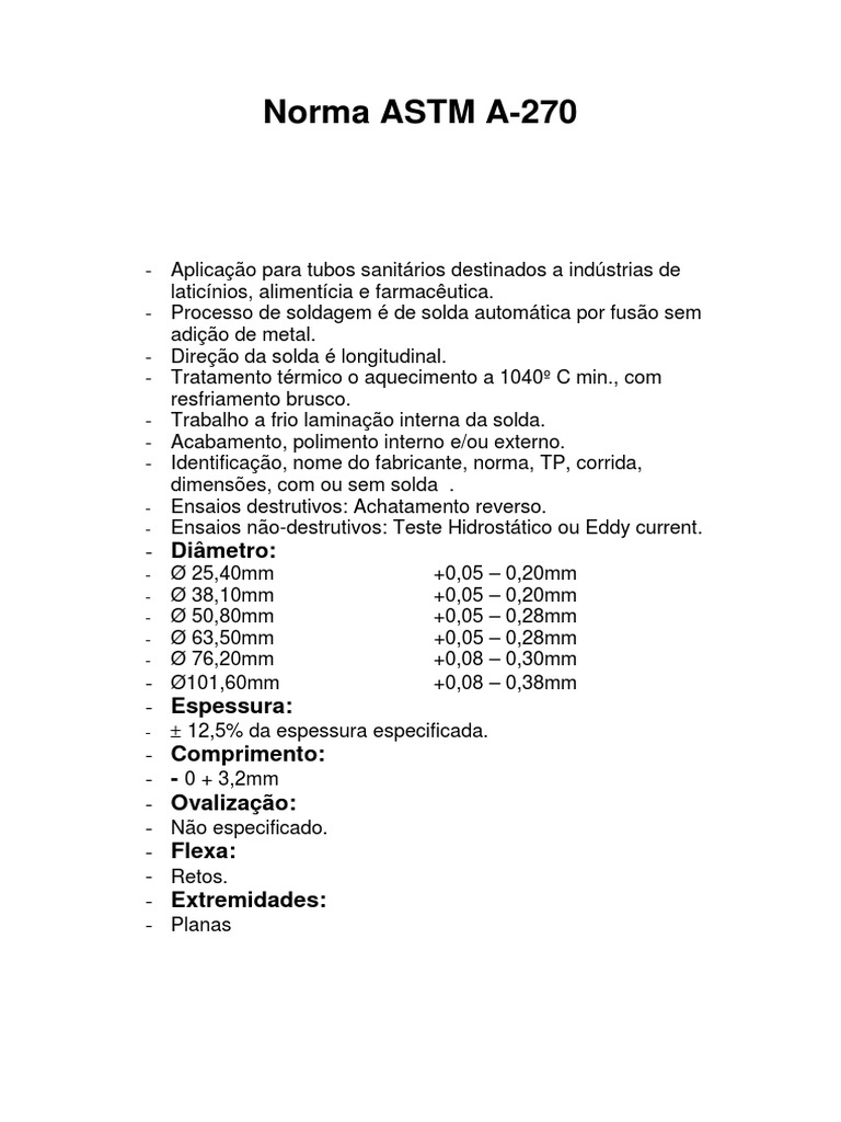 Astm A 270 | PDF