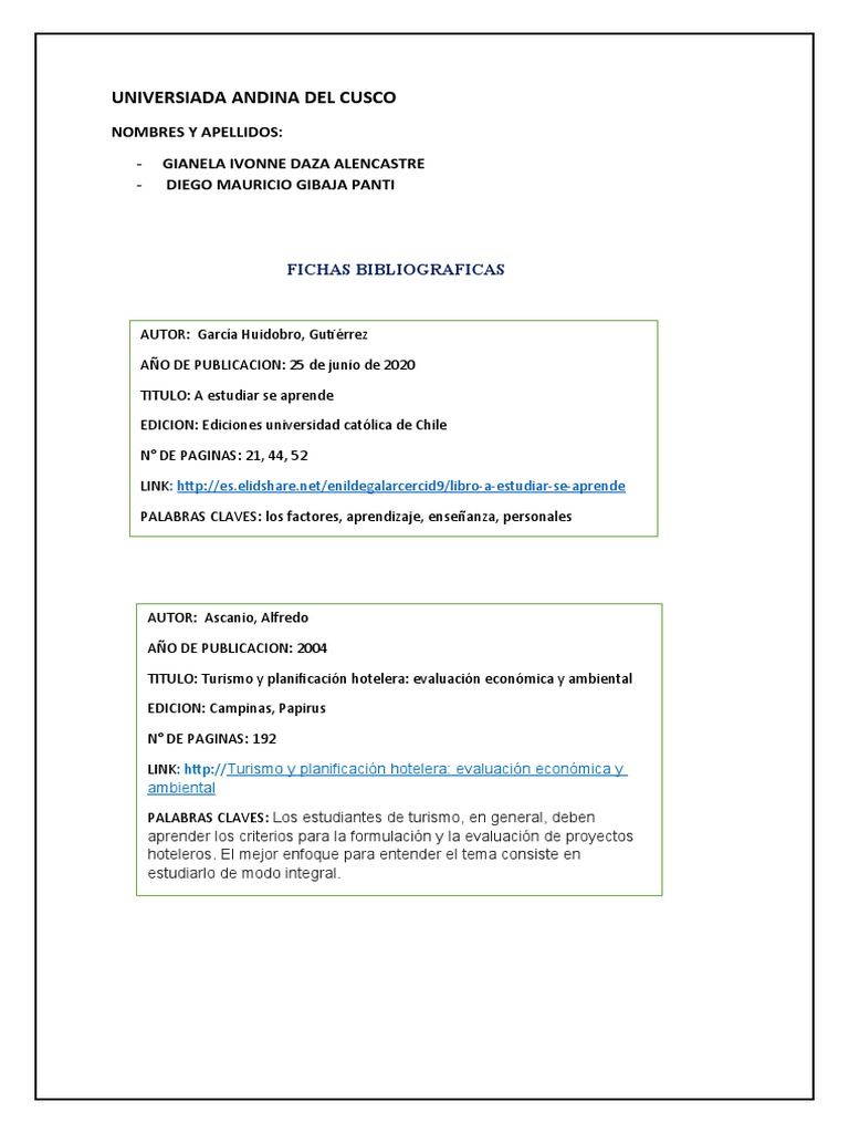 5 Fichas Bibliograficas y 3 Fichas Hemerograficas | PDF | Cognición