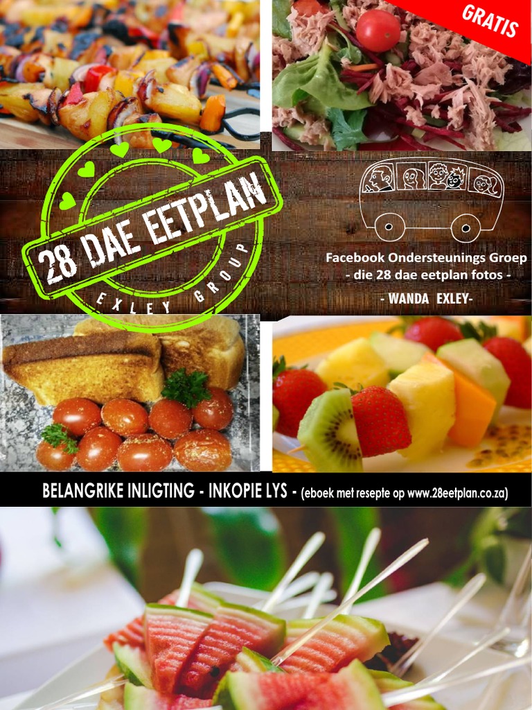 Die Gratis 28 Dae Eetplan Boek PDF | PDF