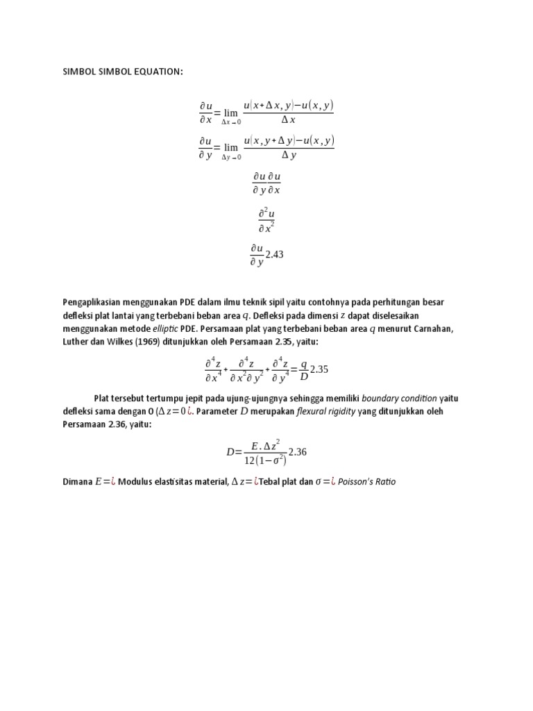 Simbol Simbol Equation | PDF