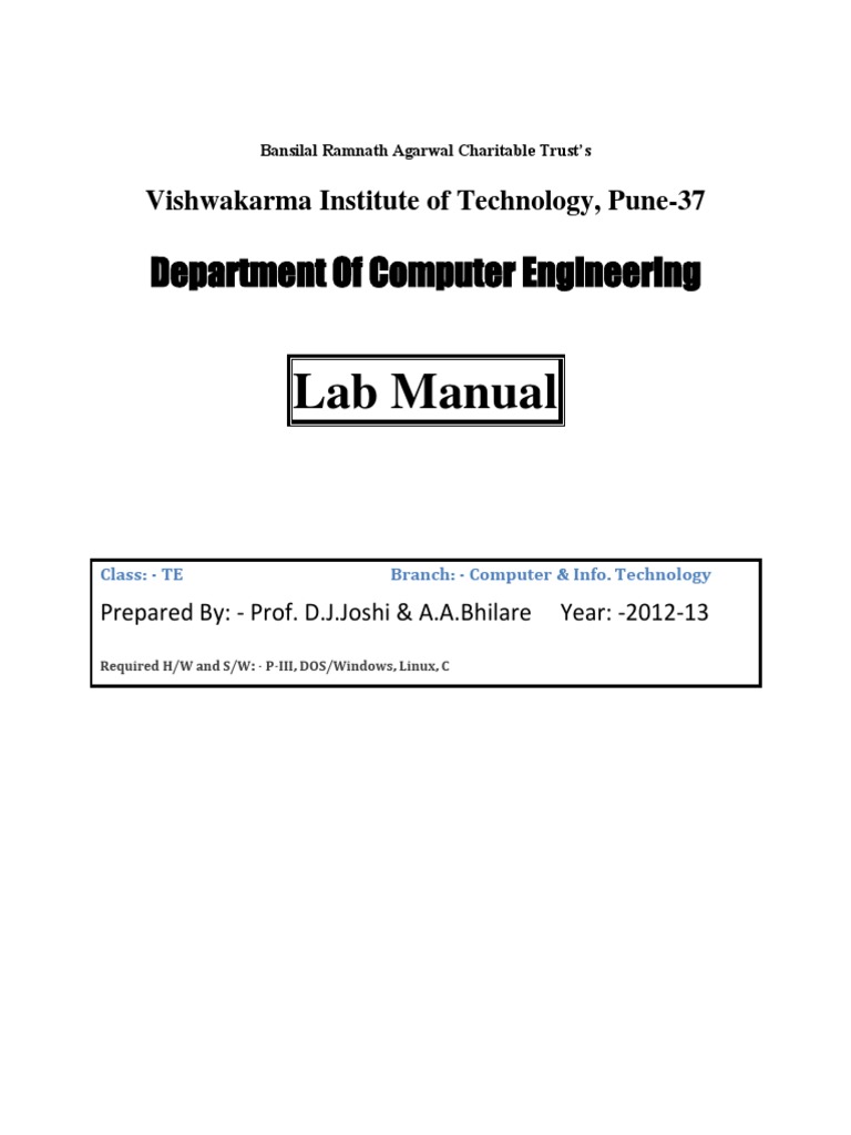 System Programming Lab Manual | PDF | Library (Computing) | Assembly Language