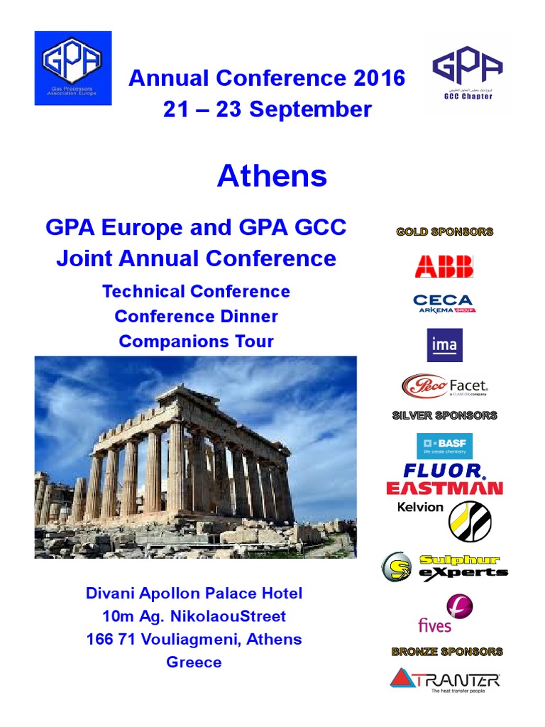GPA Europe & GCC Annual Conference 2016 | PDF | Cogeneration | Water ...