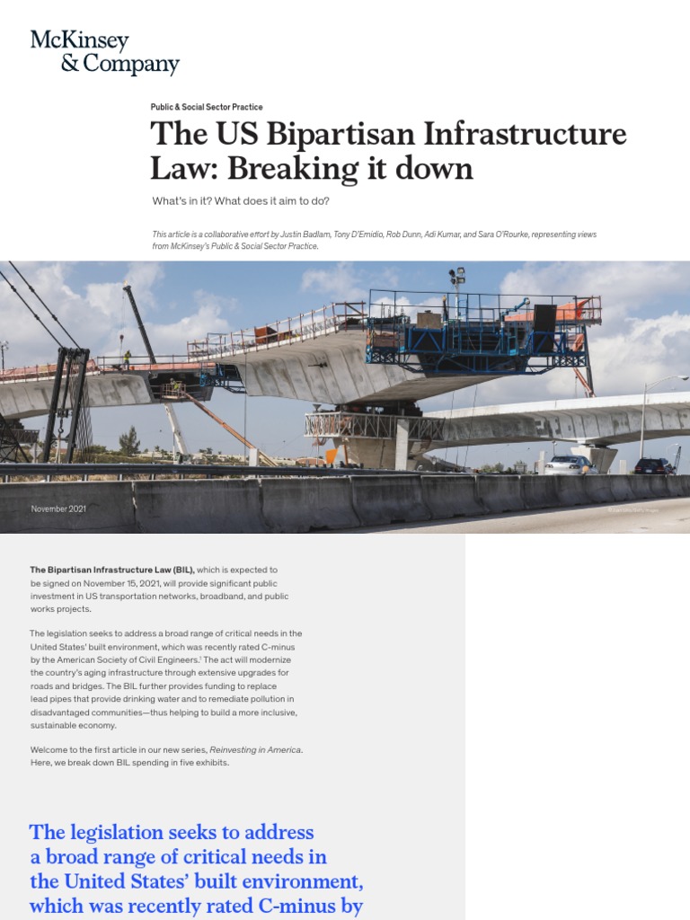 The Us Bipartisan Infrastructure Law Breaking It Down VF | PDF ...