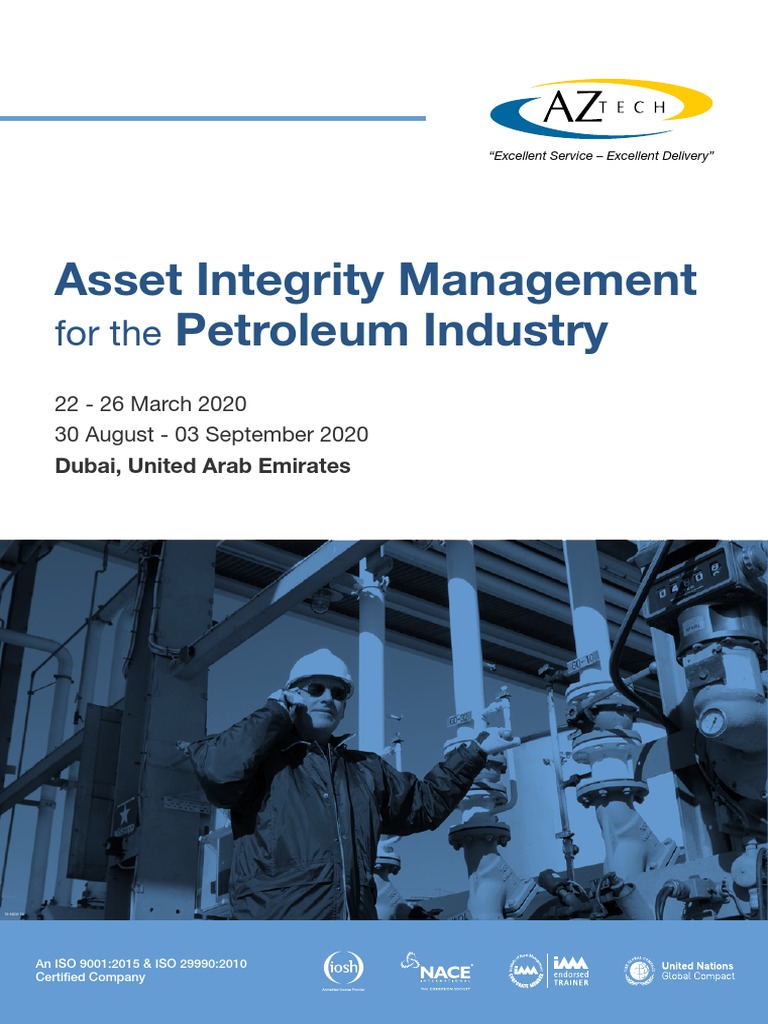 Asset Integrity Management Petroleum Industry: For The | PDF | Risk ...