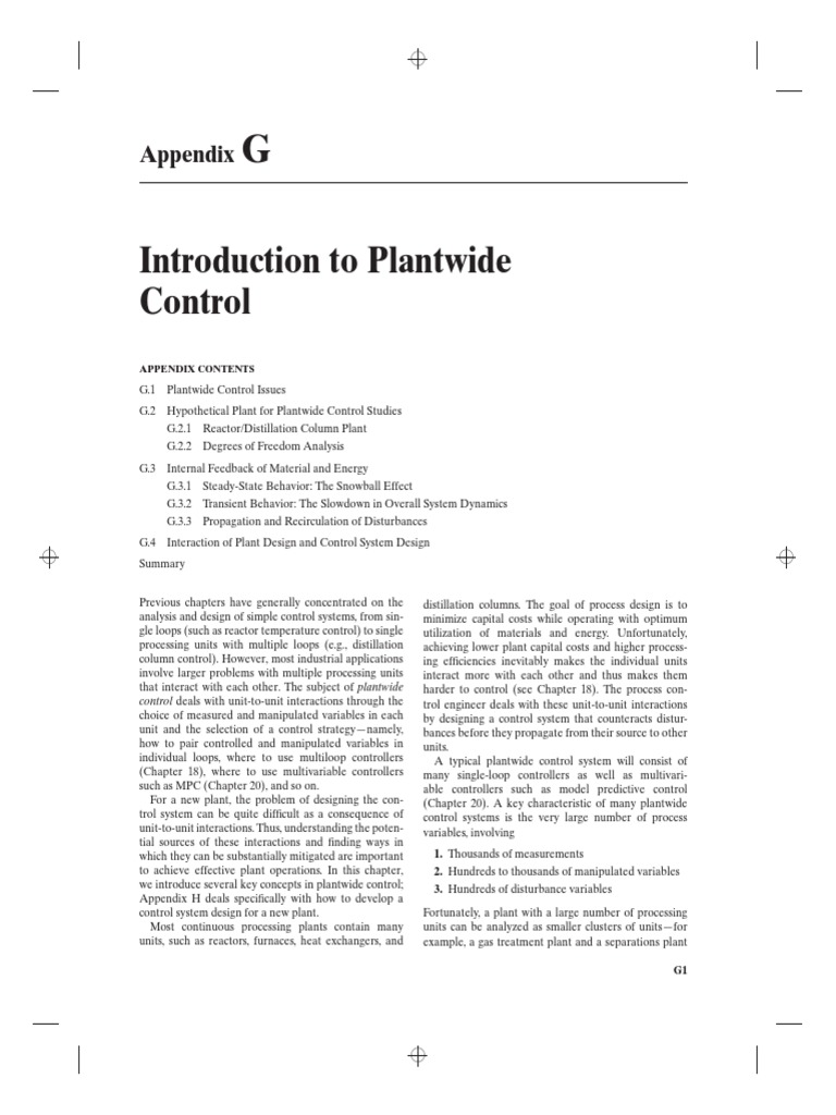Appendix G Seborg | PDF | Distillation | Chemical Reactor