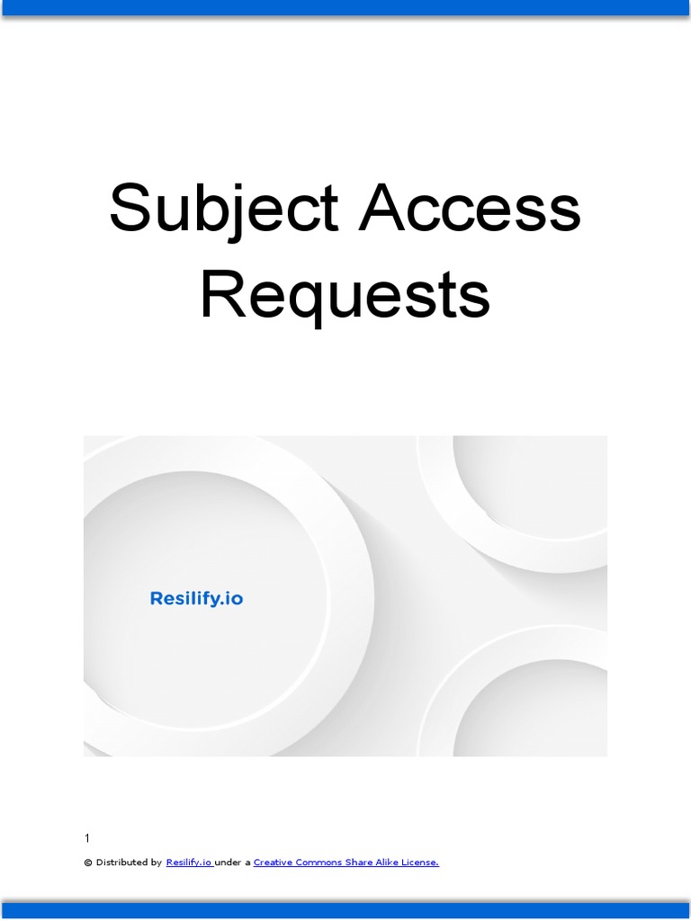Data Subject Access Request Template | PDF | Information Privacy ...