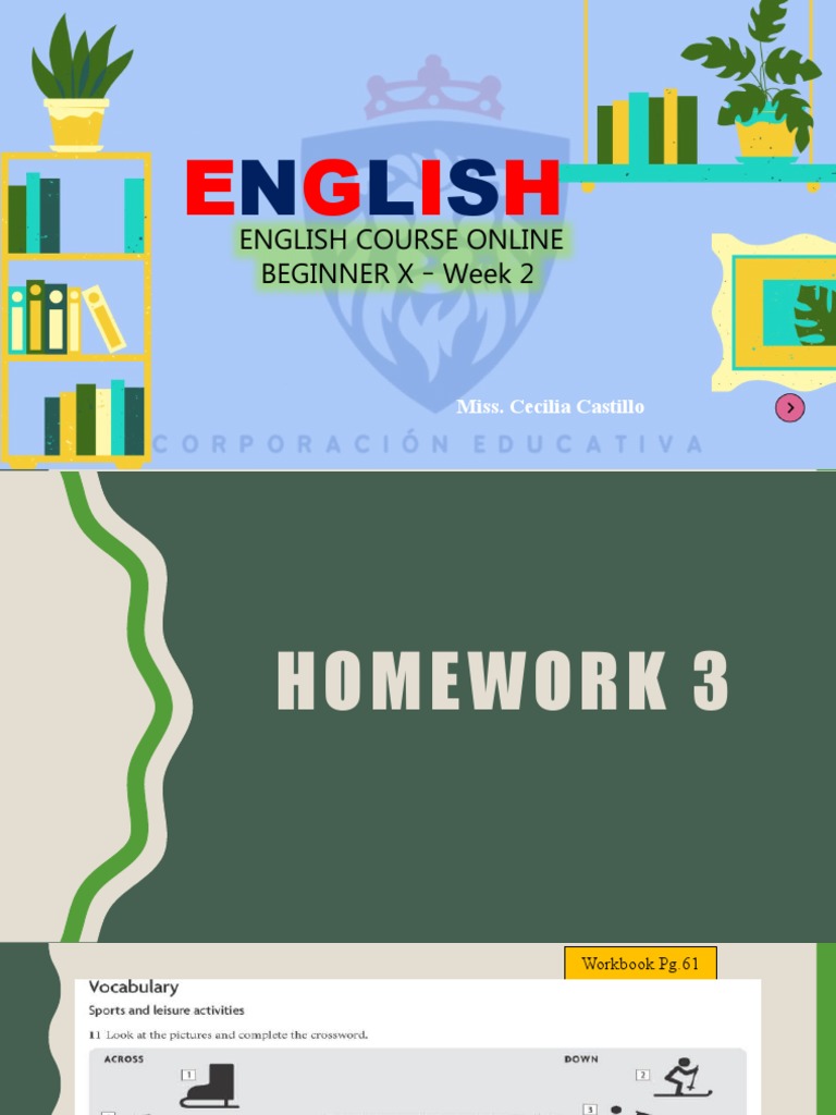 Beginner X English Homework Week 2 | PDF