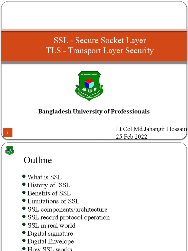 Secure Socket Layer (SSL) | PDF | Transport Layer Security | Public Key Cryptography
