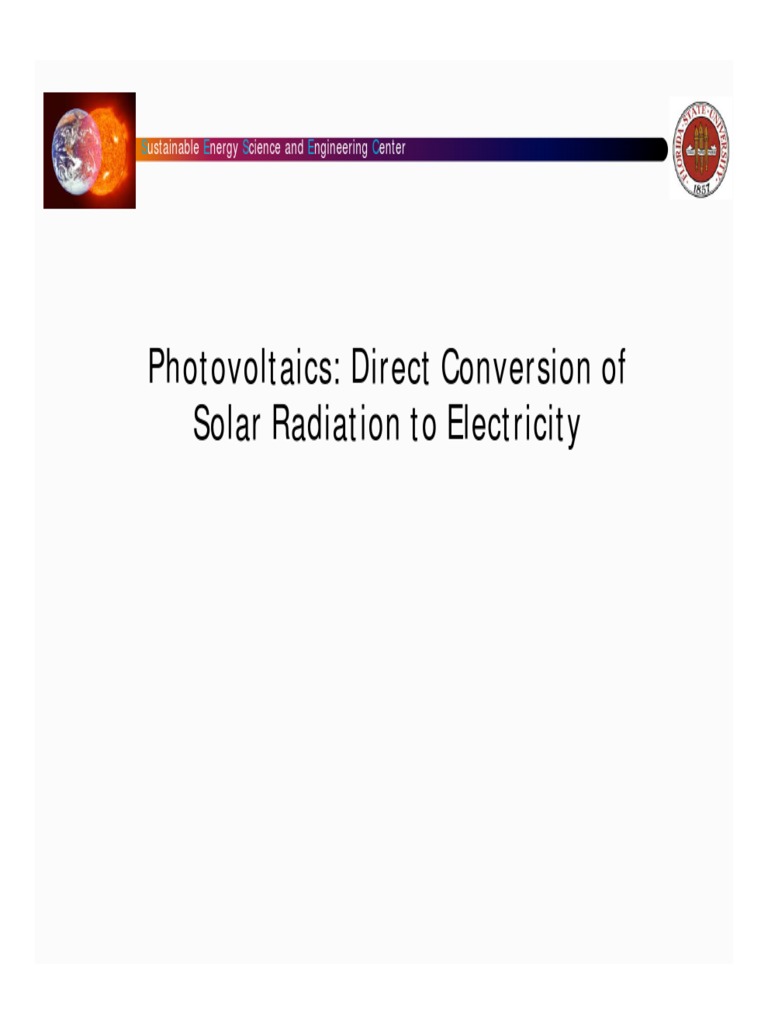 Solar Energy 3b | PDF | Photovoltaic System | Photovoltaics