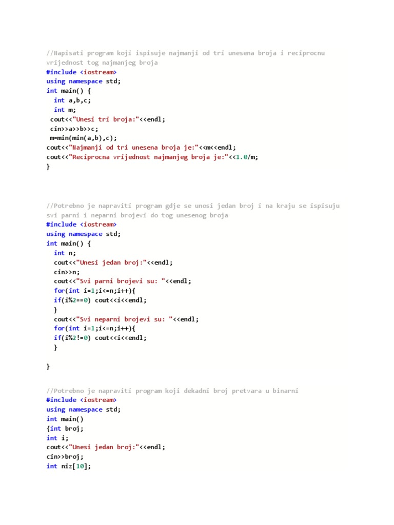 Zadaci Sa Takmicenja - Uradjeni | PDF