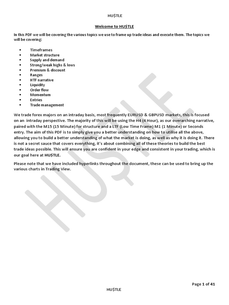 Welcome To HUSTLE | PDF | Market Trend | Demand