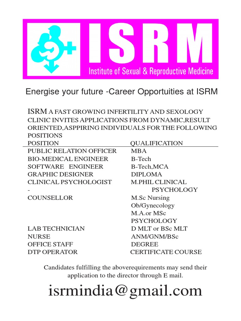Energise Your Future - Career Opportuities at ISRM | PDF | Academic Degree | Educational ...