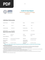 RT PCR Test Report | PDF | Epidemiology | Health Care