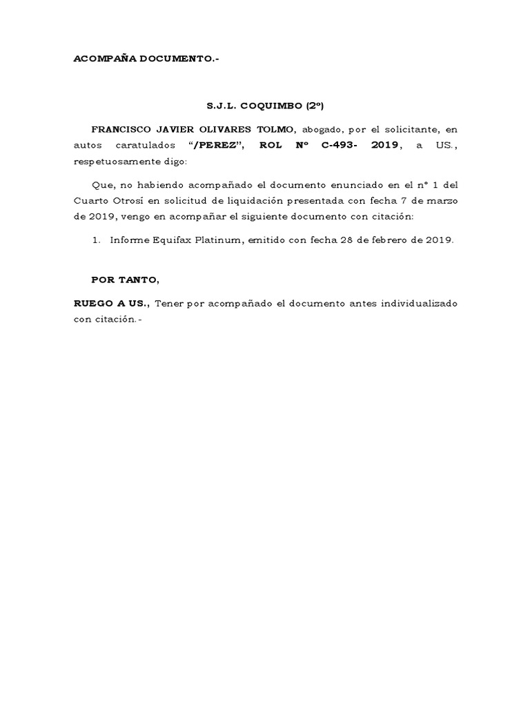 Acompaña Documento Guillermo Perez | PDF