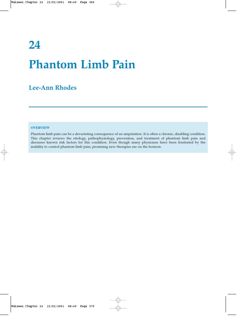Phantom Limb Pain | PDF | Amputation | Pain