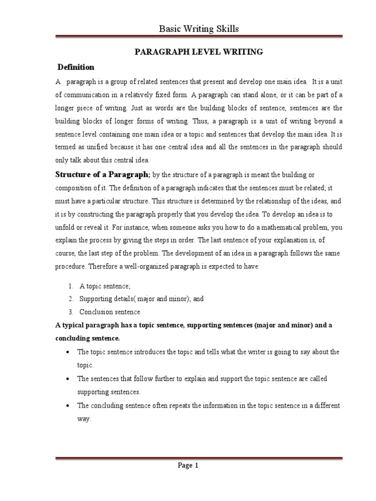 Paragraph Writing | PDF | Paragraph | Essays