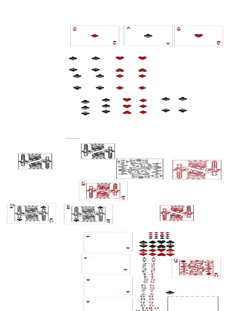 Barajade Cartasde Poker para Imprimir Gratis | PDF