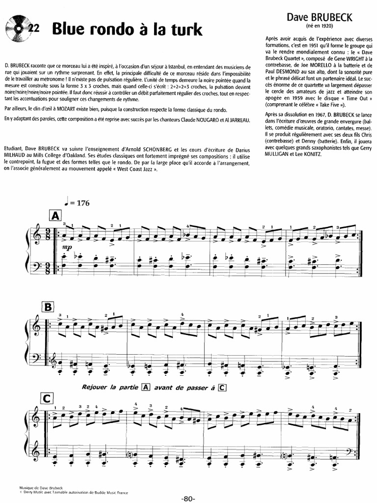 Blue Rondo A La Turk | PDF