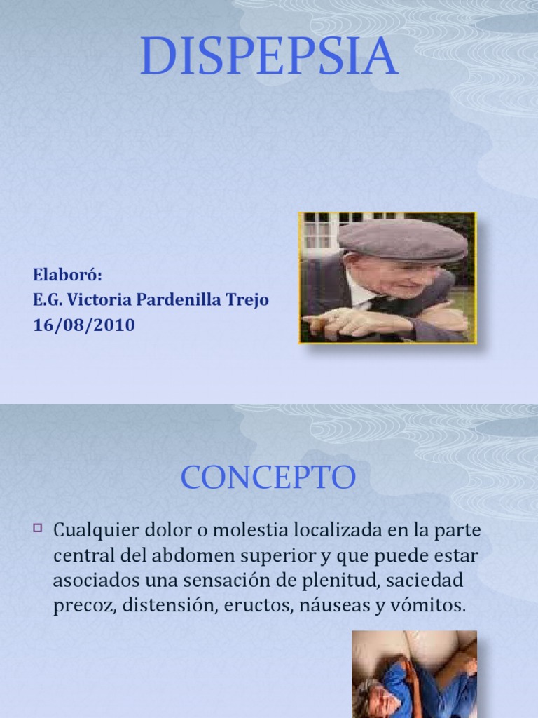 DISPEPSIA | PDF | Indigestión | Cuidado de la salud