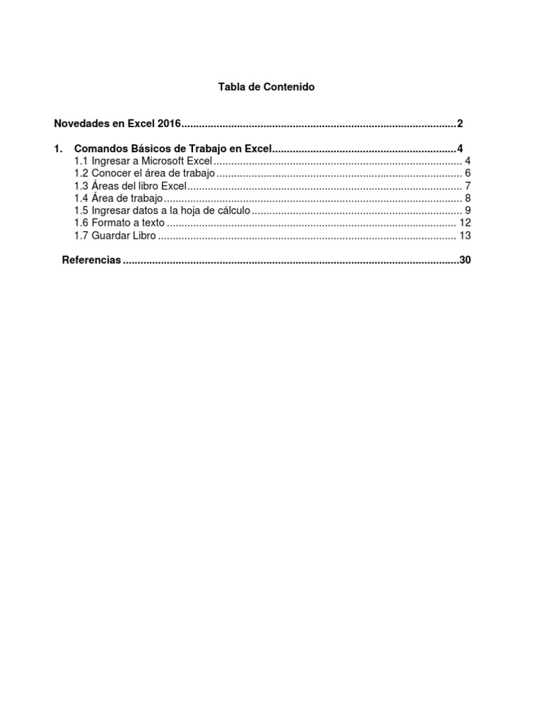 Comandos Básicos de Trabajo en Excel | PDF | Microsoft Excel | Ventana ...