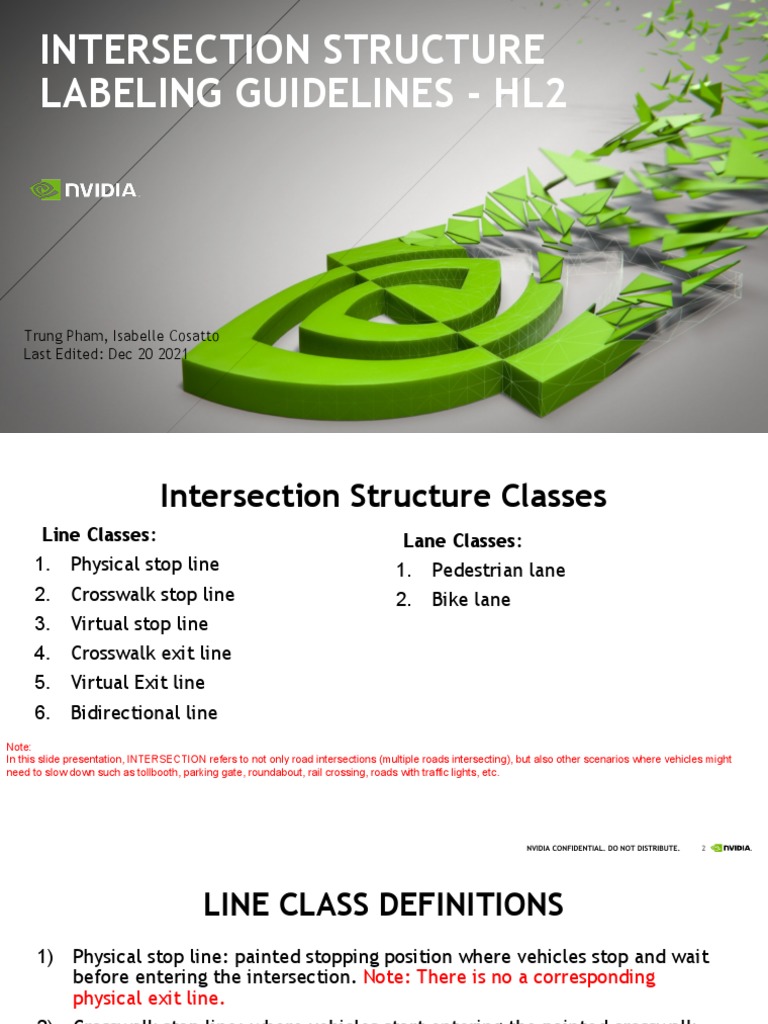 Intersection Structure Labeling Guidelines HL2 | PDF | Pedestrian ...
