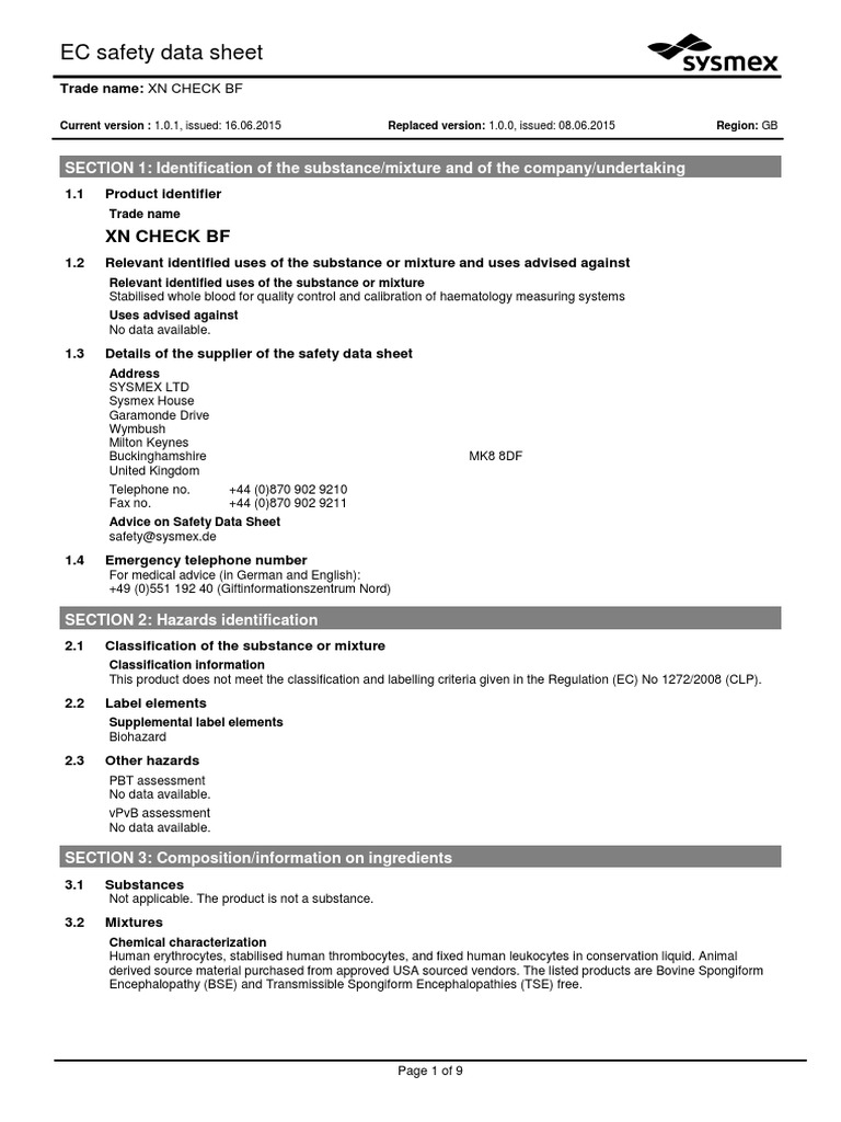 XN Check BF 648266 Sds GB en | PDF