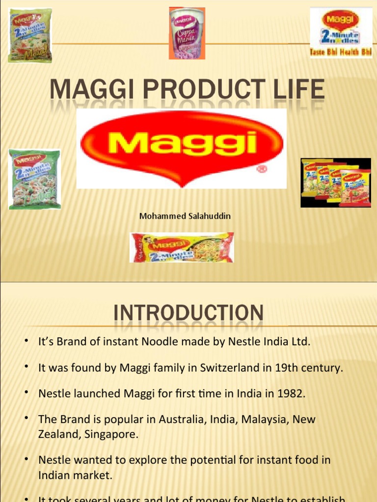 Maggi Product Life Cycle | PDF | Brand | Nestlé