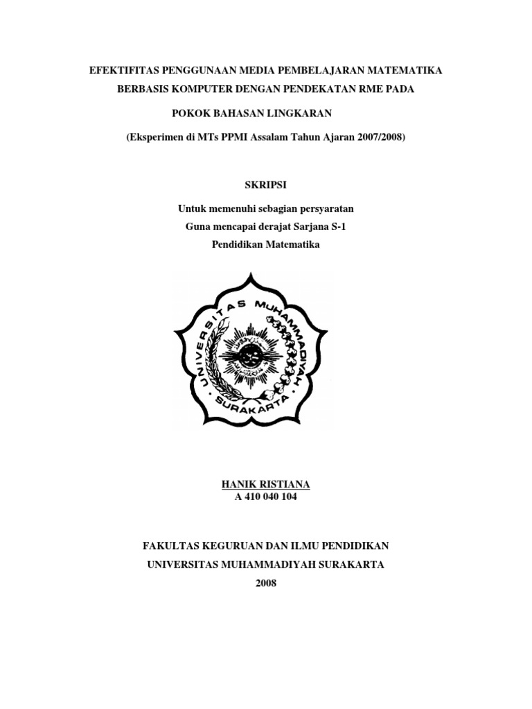 Efektivitas Model Rme Berbasis Komputer | PDF