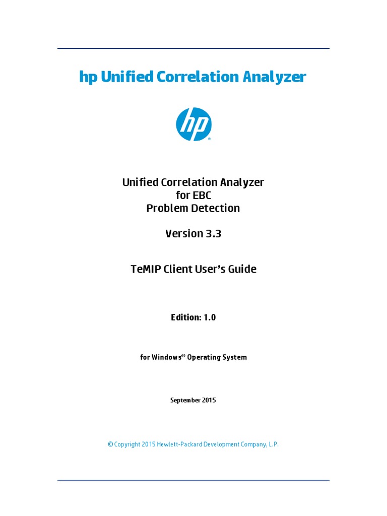 HP - Man - UCAEBCPBD3.3 - TeMIP - Client Guide - PDF | PDF | Microsoft ...