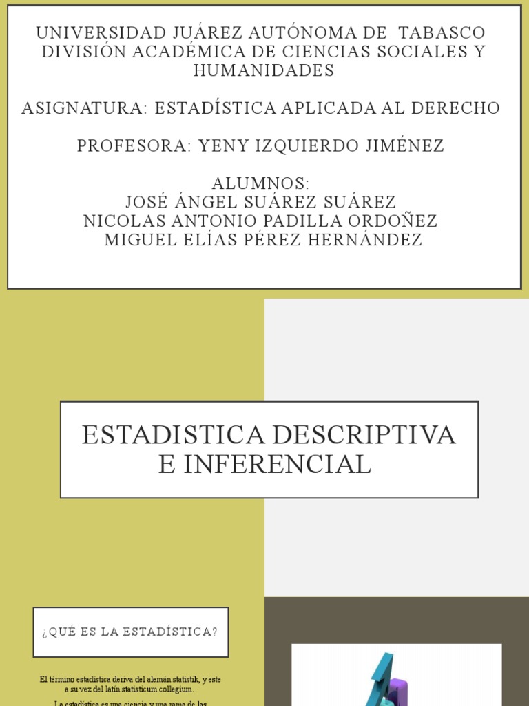 Estadistica Descriptiva e Inferencial - 1 | PDF | Estadísticas | Muestreo (Estadísticas)