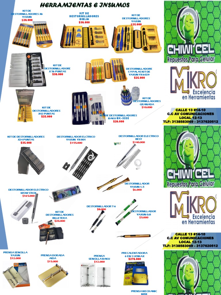 Catalogo de Herramientas e Insumos | PDF