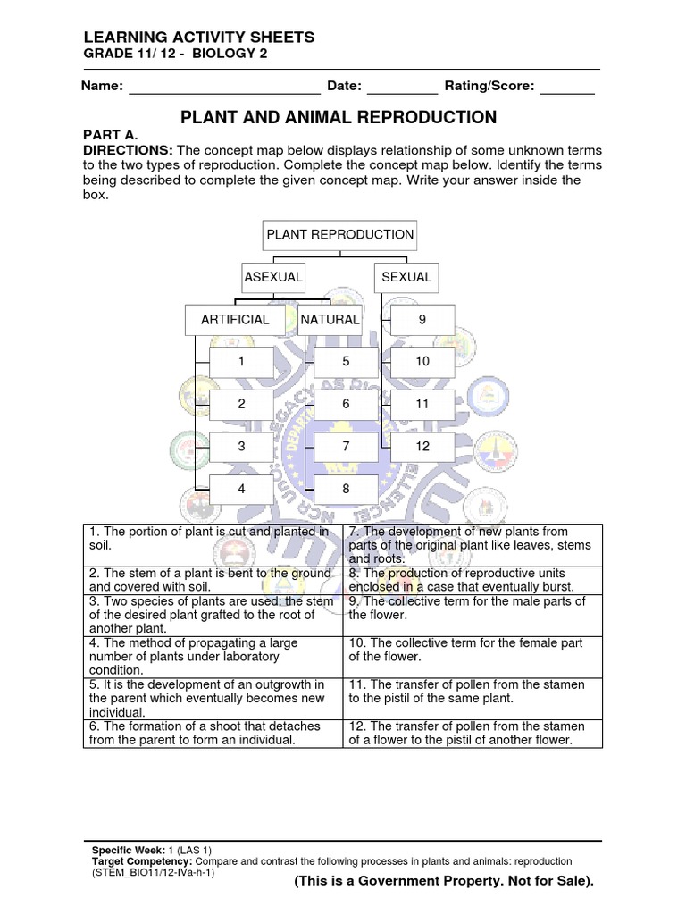 Plant and Animal Reproduction Concepts | PDF | Reproduction | Embryo