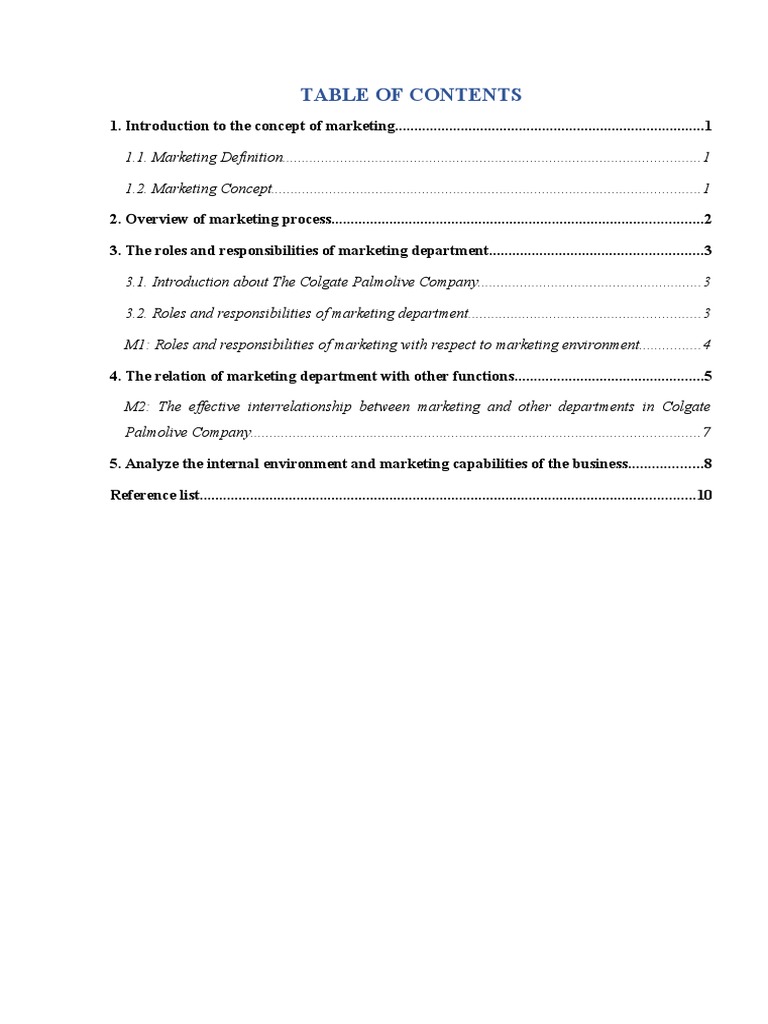 FINAL Colgate - Edited | PDF