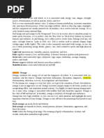 Color Symbolism Chart | PDF | White | Red