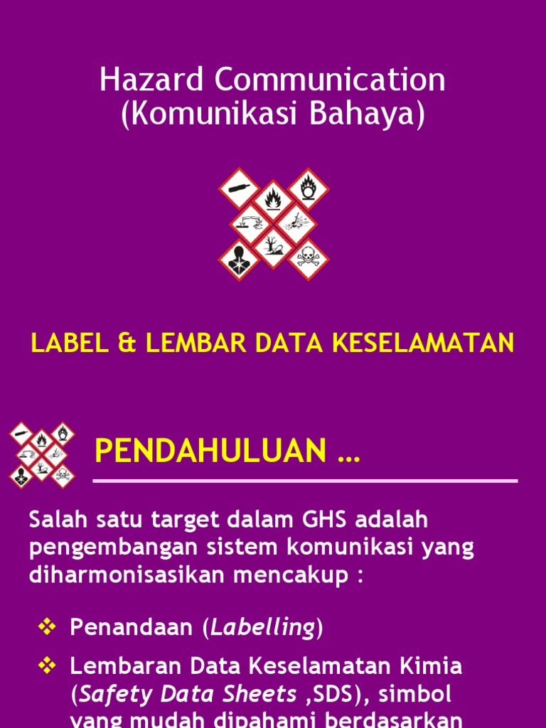 Sistem Pelabelan GHS Bahan Kimia | PDF