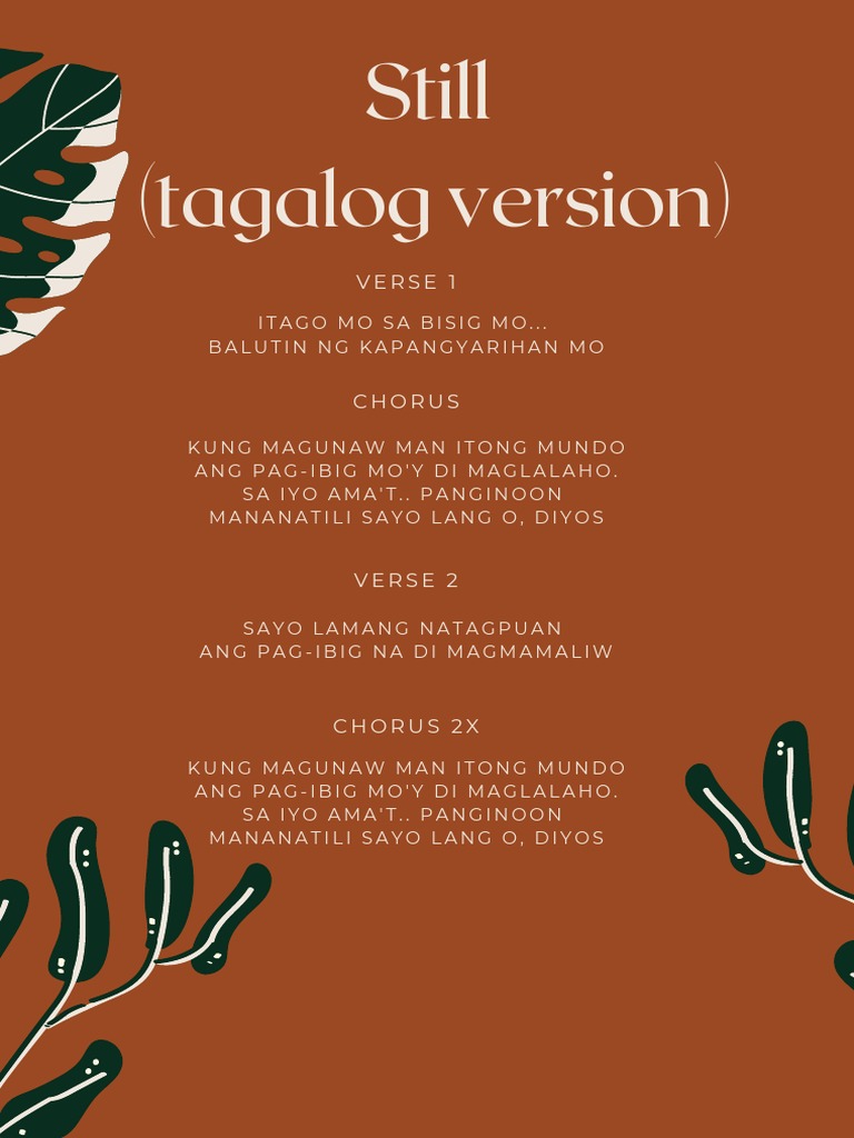 Still (Tagalog Version | PDF