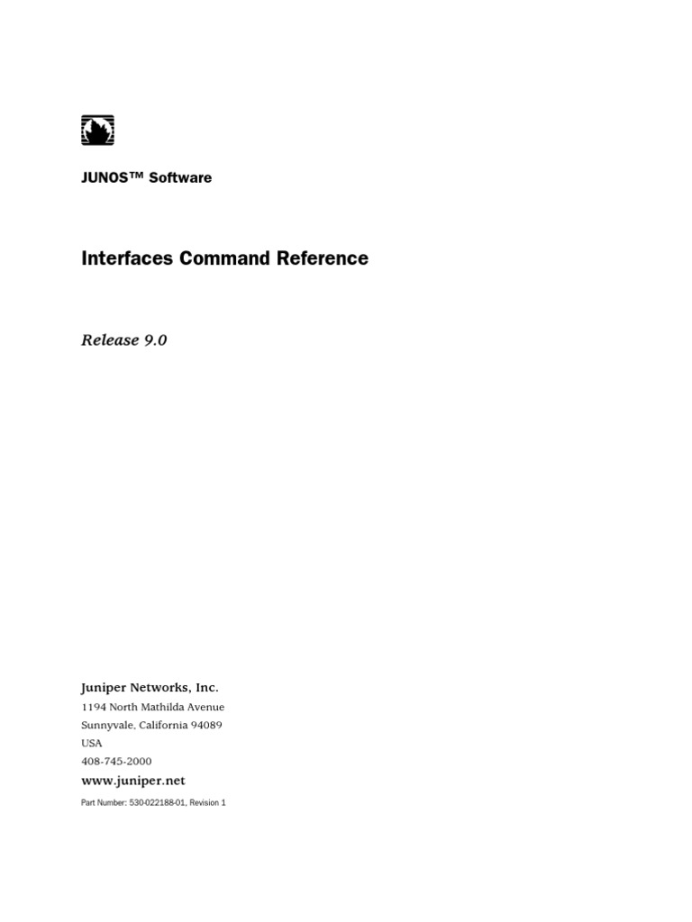 Junos Reference | PDF | License | Juniper Networks