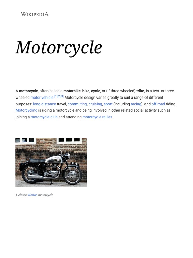 Motorcycles Info. | PDF | Motorcycle | Vehicles