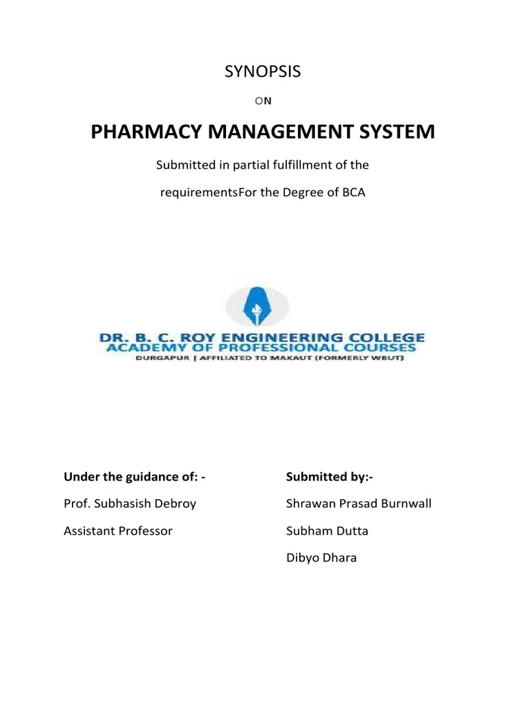 028 Pharmacy Management Systems | PDF | Software | Software Development