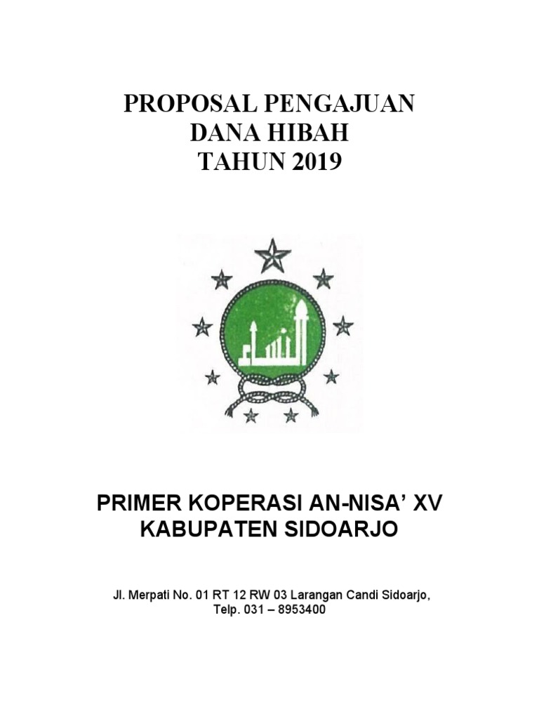 Proposal Pengajuan Dana Koperasi An Nisa' | PDF