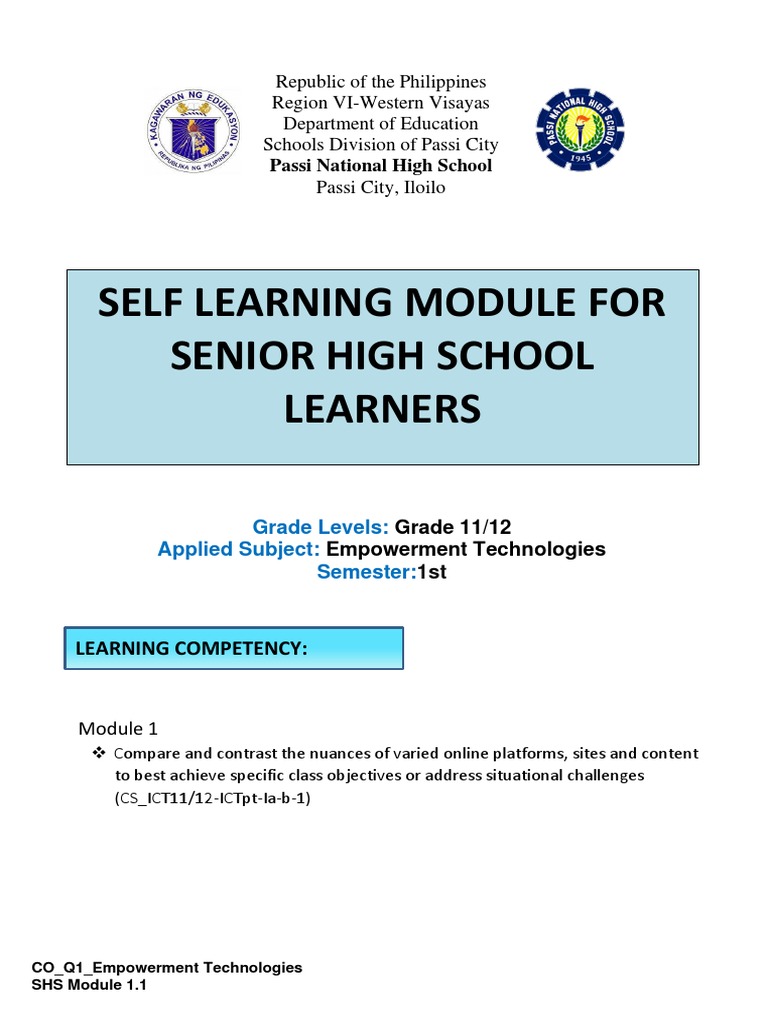Module 1 Empowerment Technologies | PDF
