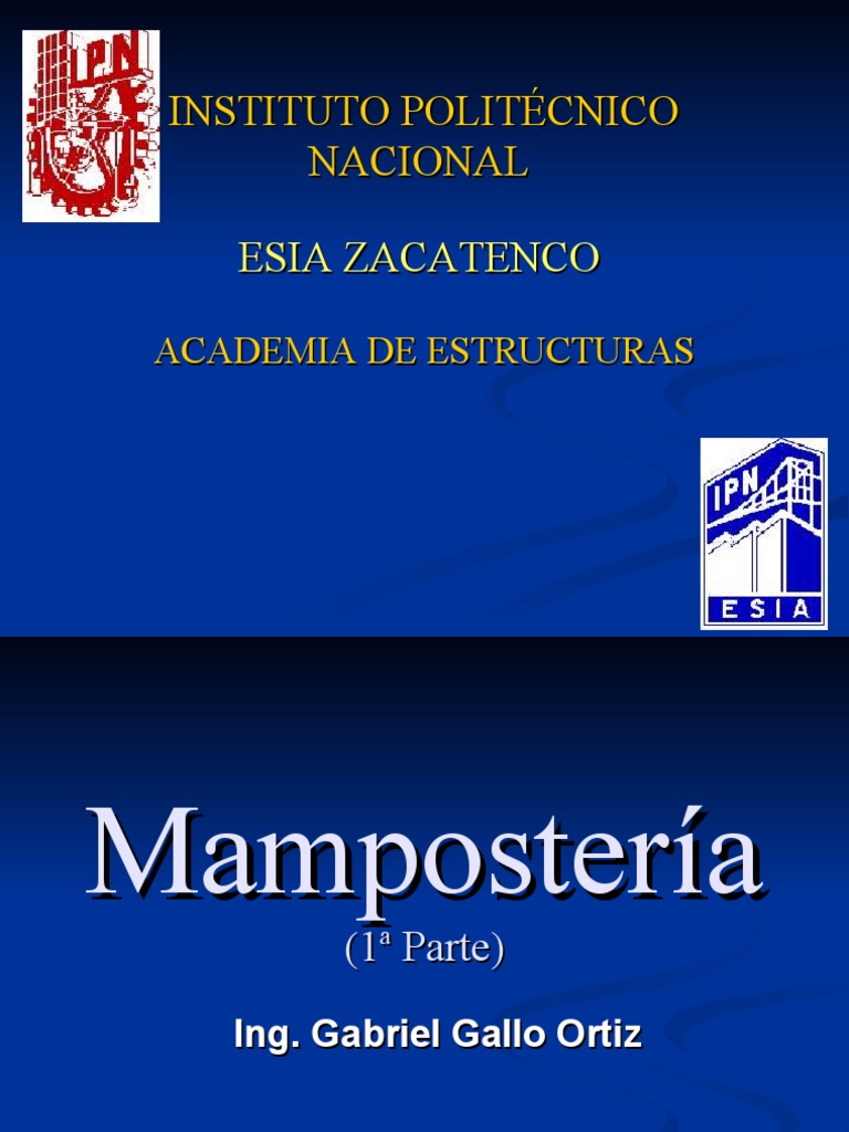 Mamposter - Ía 1a Parte | PDF | Hormigón | Material compuesto