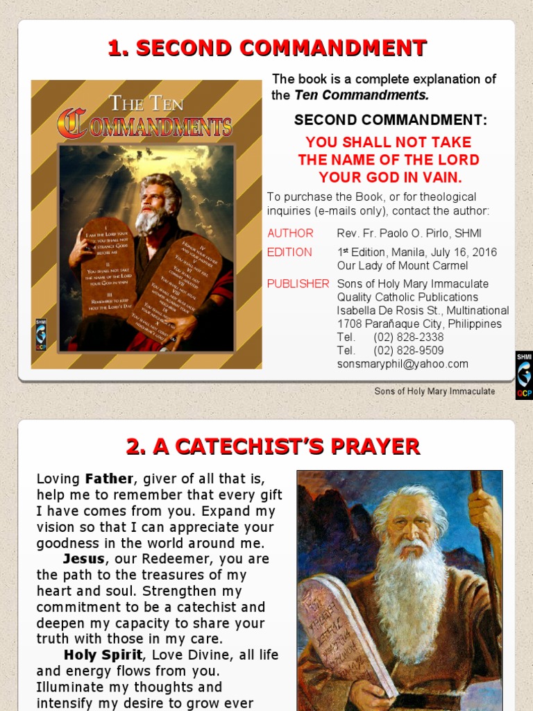 2nd Commandment | PDF | Philosophy | Religion & Spirituality
