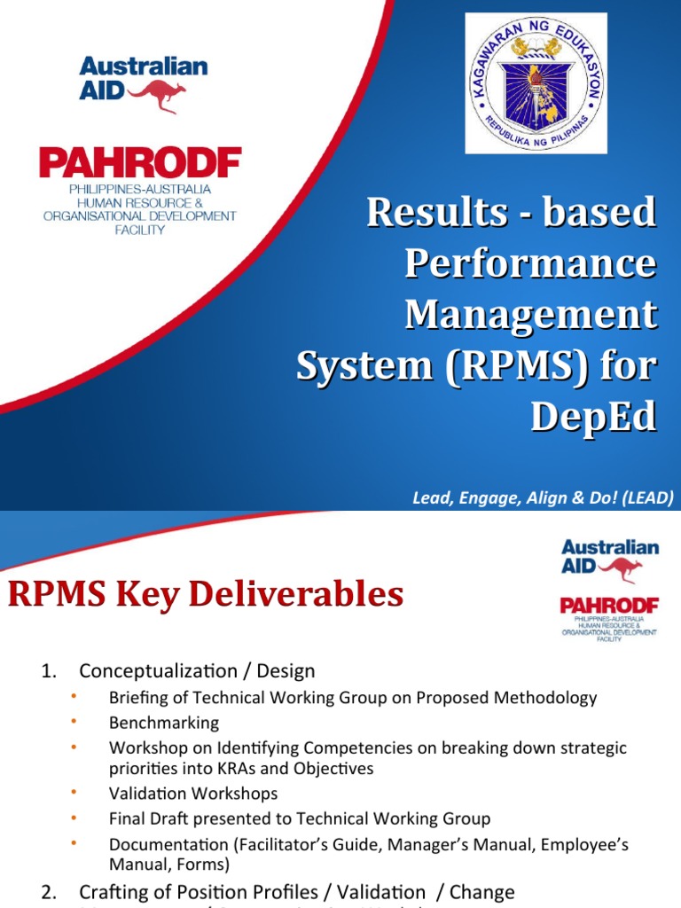 Results - Based Performance Management System (RPMS) For Deped ...