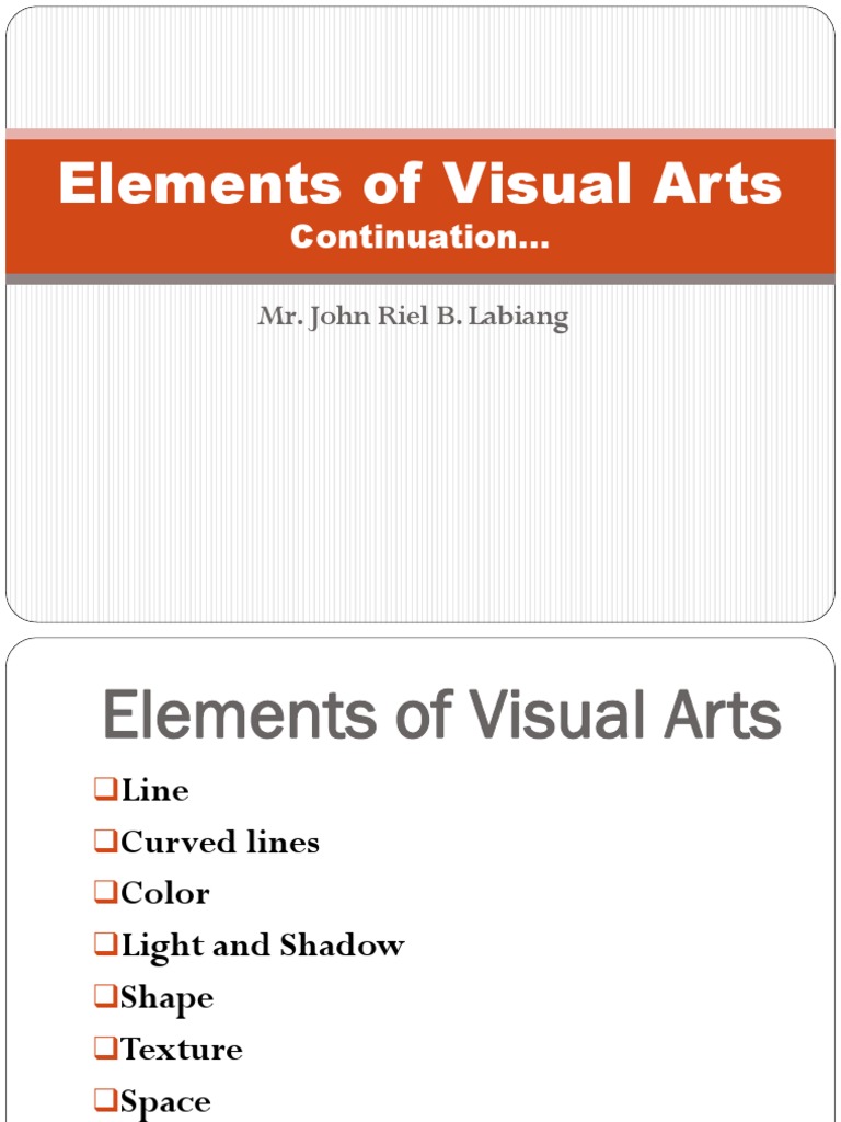 Elements of Visual Arts | PDF | Color | Hue