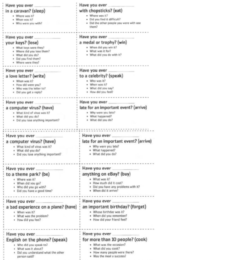 A1 - Speaking Activity | PDF
