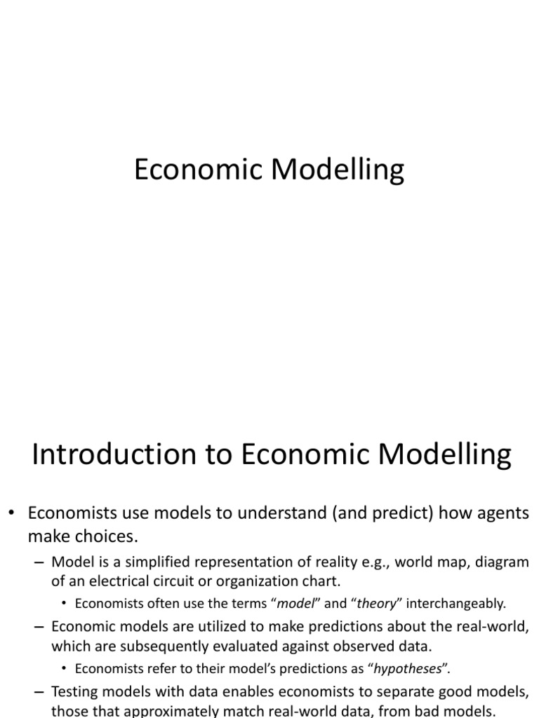 Understanding Economic Models | PDF | Economics | Economic Model