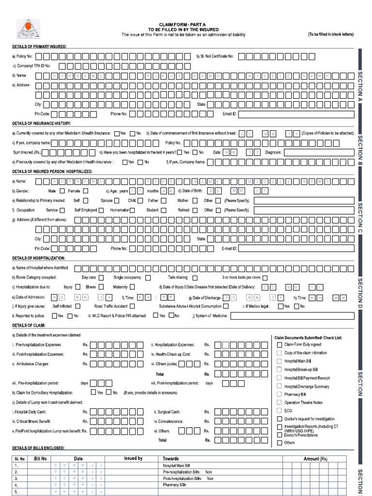 PHS - Reimbursement Claim Form | PDF