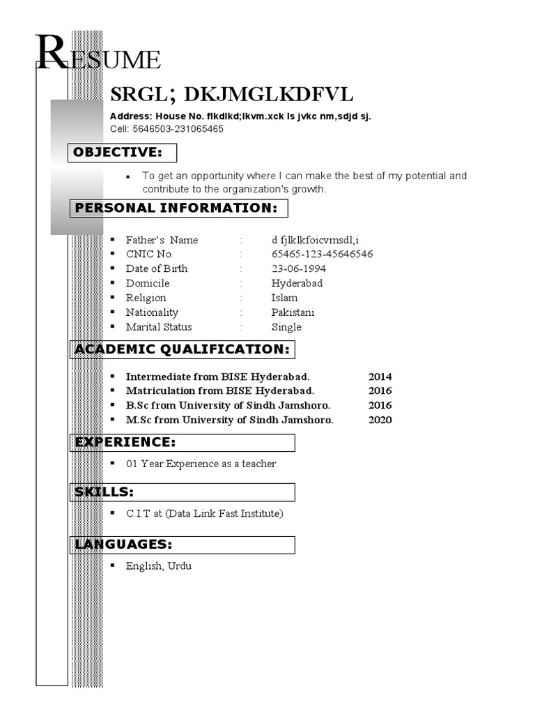 Muhammad Sufyan CV | PDF